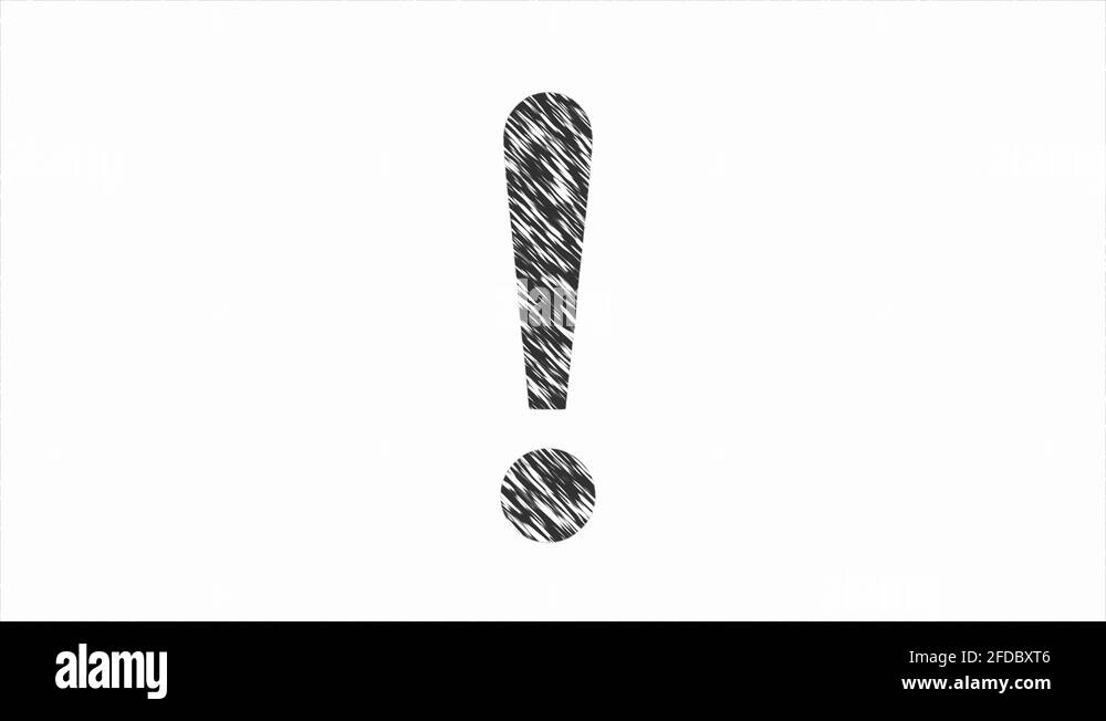 Exclamation Mark - Alert - Pencil drawing effect Exclamation Mark ...