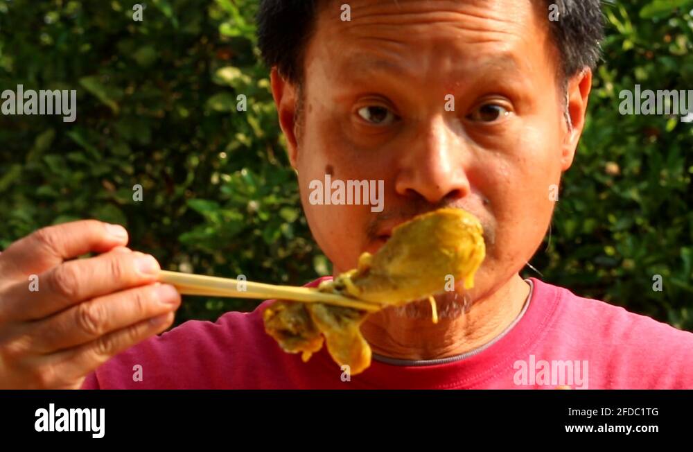 Man eating chicken drumstick Stock Videos & Footage - HD and 4K Video ...