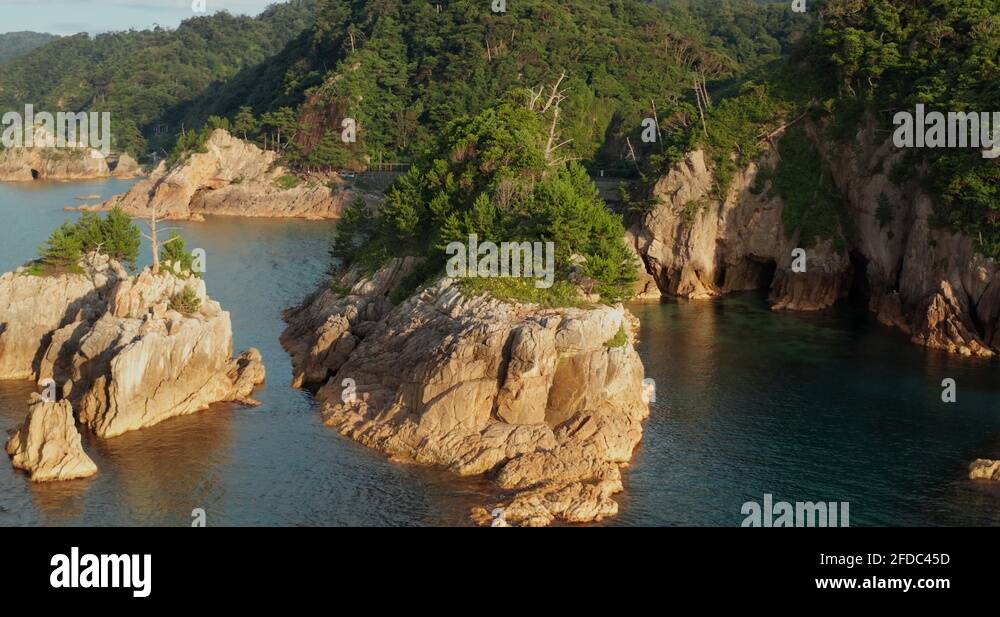 Japanese Tropical Sea - Iwami, Tottori, Japan - Swipe Shot with Drone ...