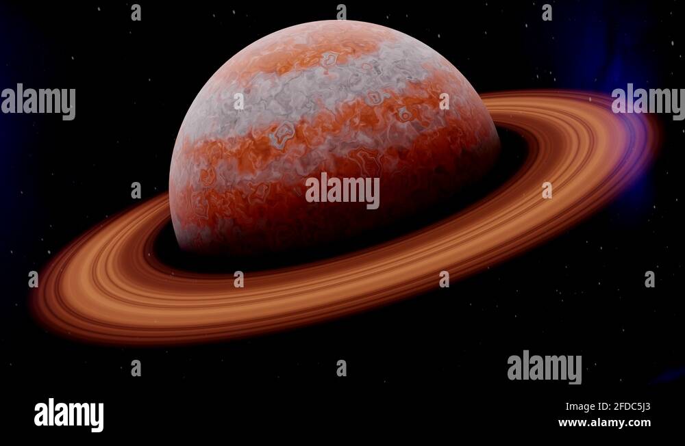 3D model of the planet Saturn in space Stock Video Footage - Alamy