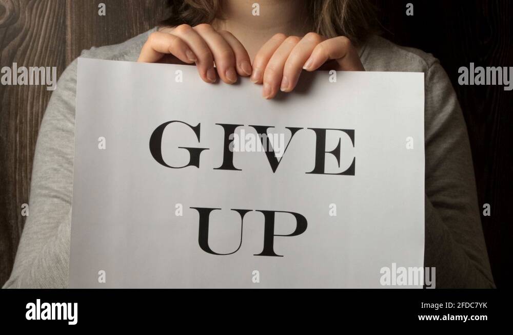 Never give up poster Stock Videos & Footage - HD and 4K Video Clips - Alamy