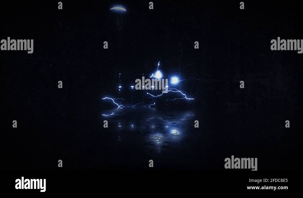 Aries zodiac sign animated presentation revealed through electric storm ...