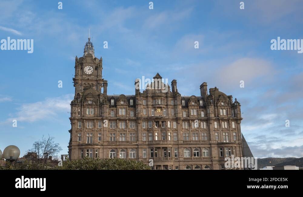 Balmoral hotel clock tower Stock Videos & Footage - HD and 4K Video ...