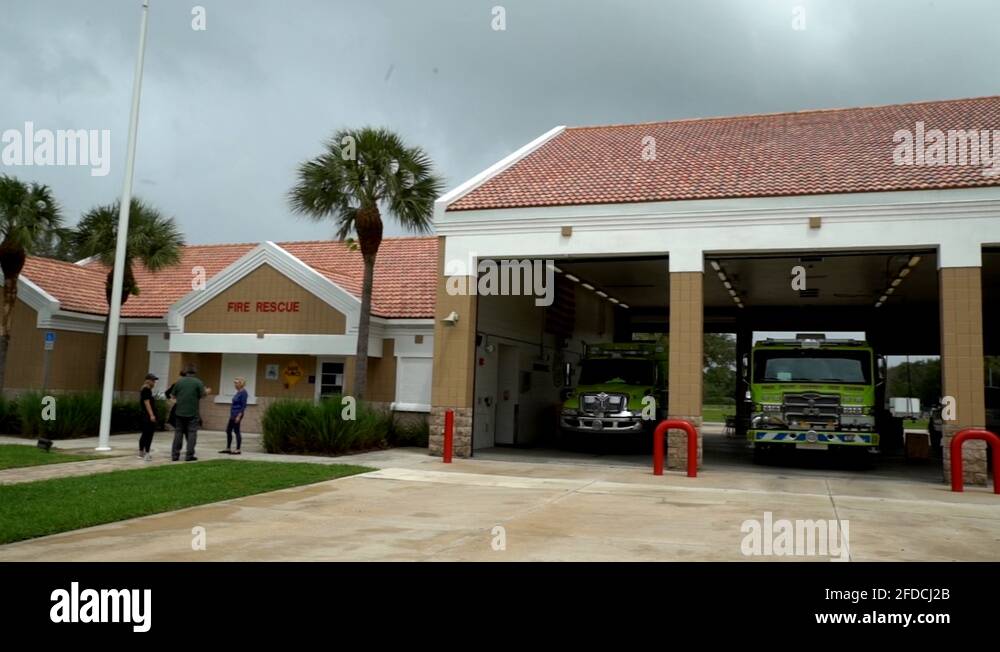 A Fire Rescue Station in Florida co Stock Video Footage - Alamy