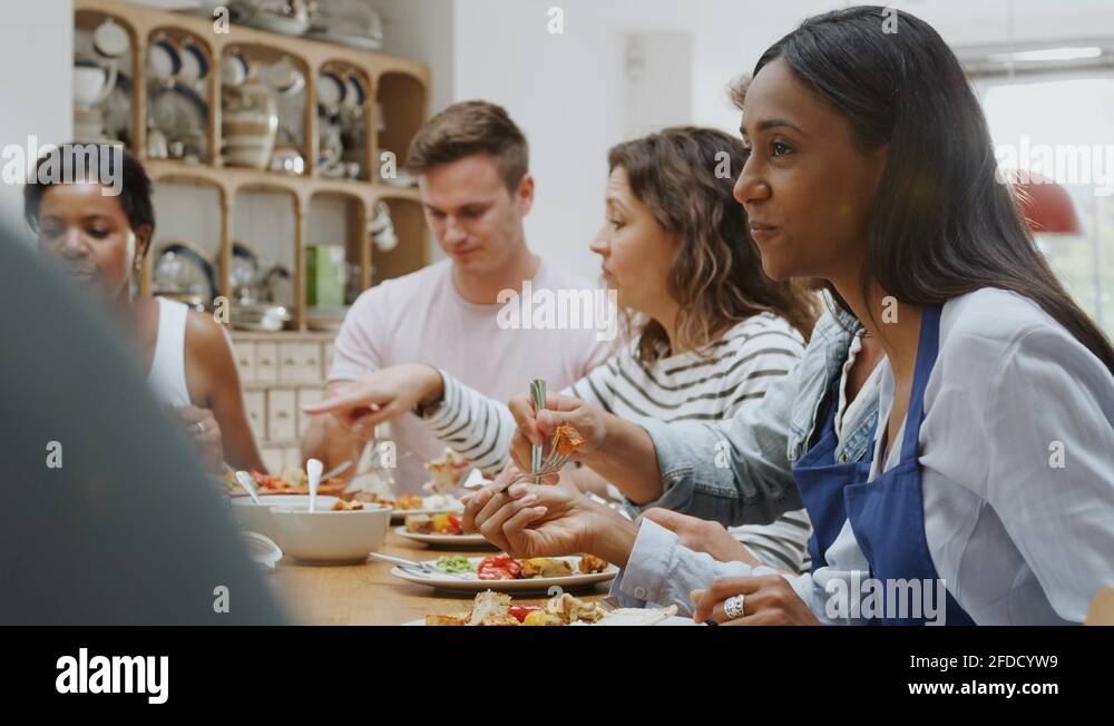 Women sitting around kitchen table Stock Videos & Footage - HD and 4K ...