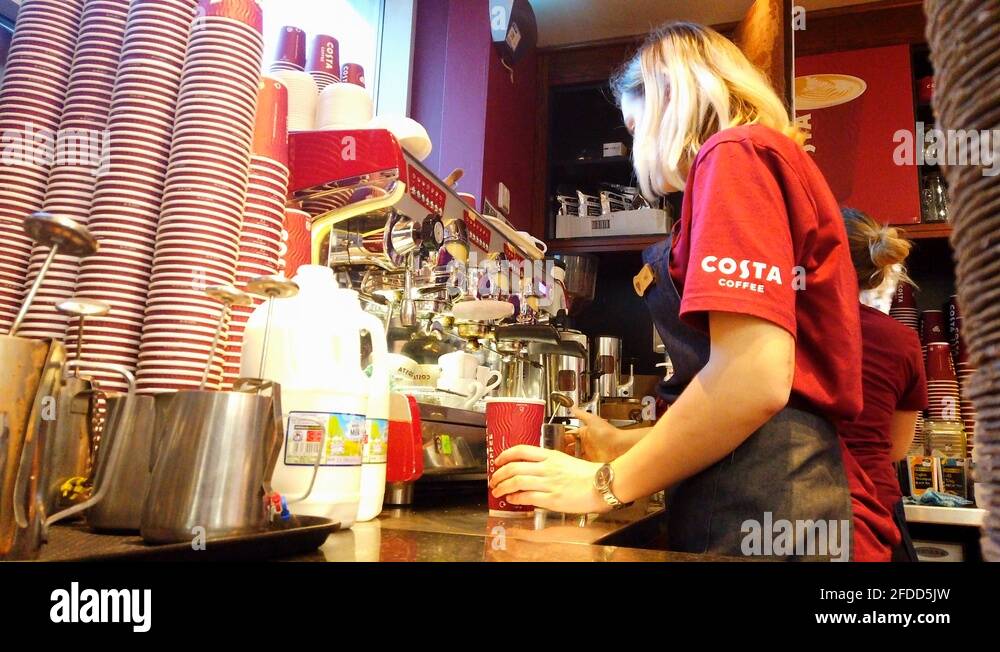 Costa coffee barista Stock Videos & Footage - HD and 4K Video Clips - Alamy