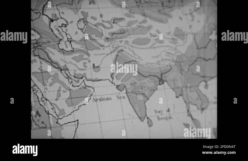1950s: Map of the Middle Eat and Africa. Map of Europe and Africa ...