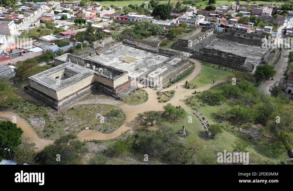 Mitla archeological zone of pyramid in Oaxaca Mexico. Travel adventure ...