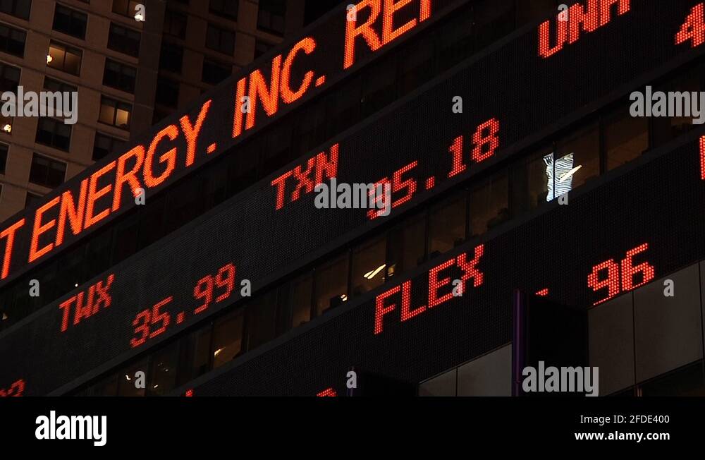 Stock market board ticker Stock Videos & Footage - HD and 4K Video ...