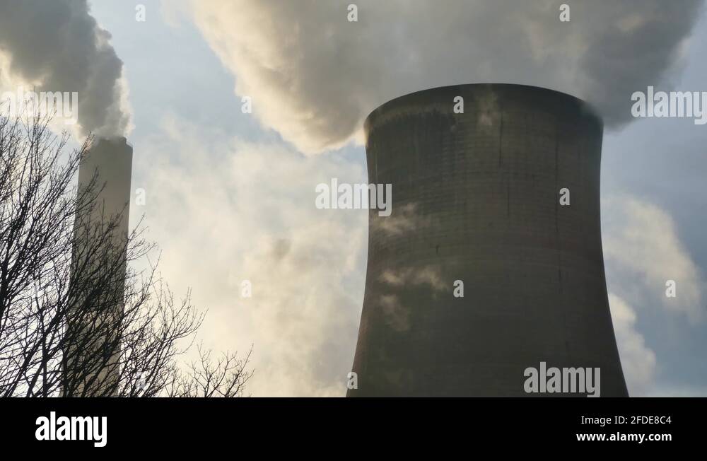 Cooling towers smoke air pollution Stock Videos & Footage - HD and 4K ...