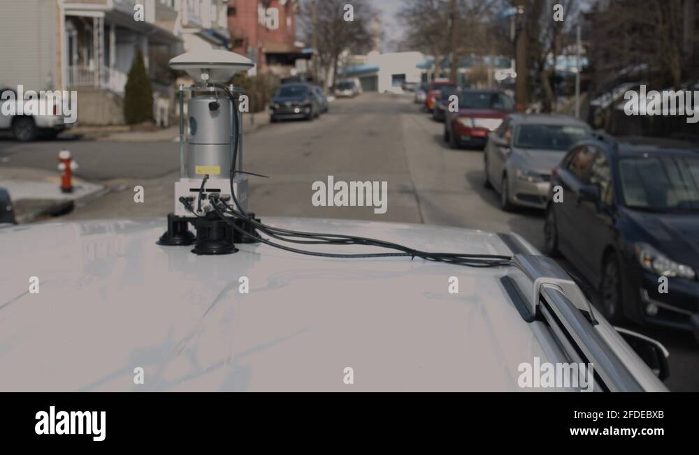 LIDAR scanning technology mounted to car to build accurate 3D map ...