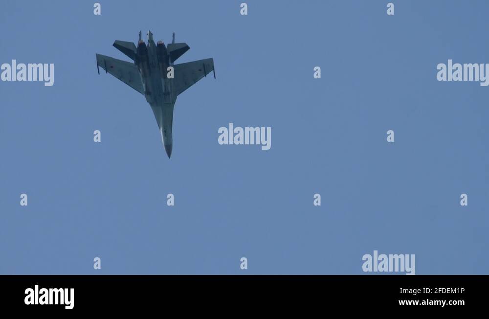 Russian falcons aerobatic team, Sukhoi-35 air-defence fighter Stock ...