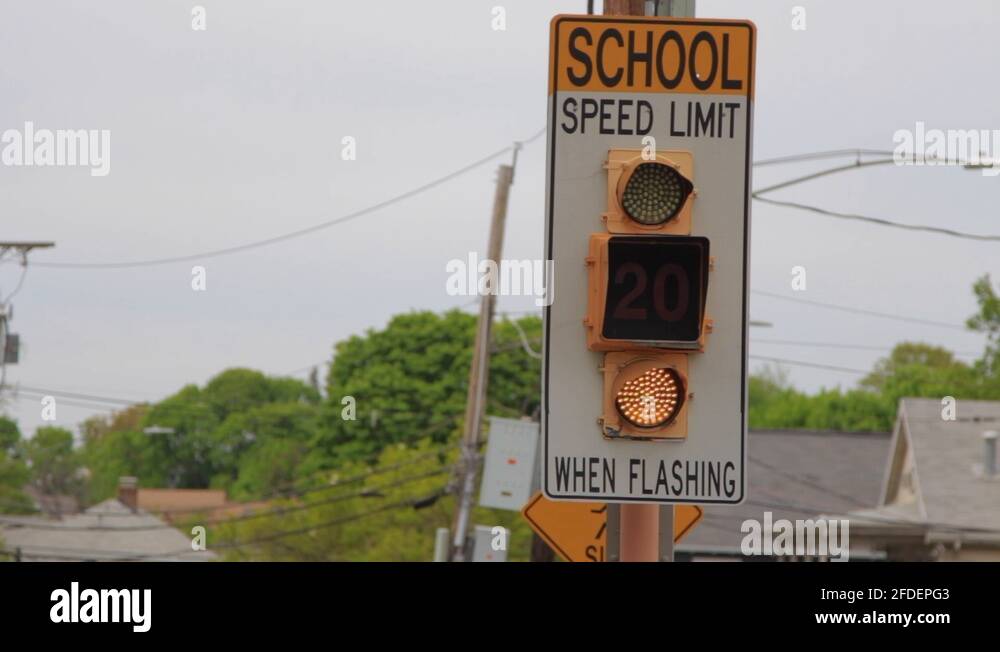 School speed limit sign Stock Videos & Footage - HD and 4K Video Clips ...