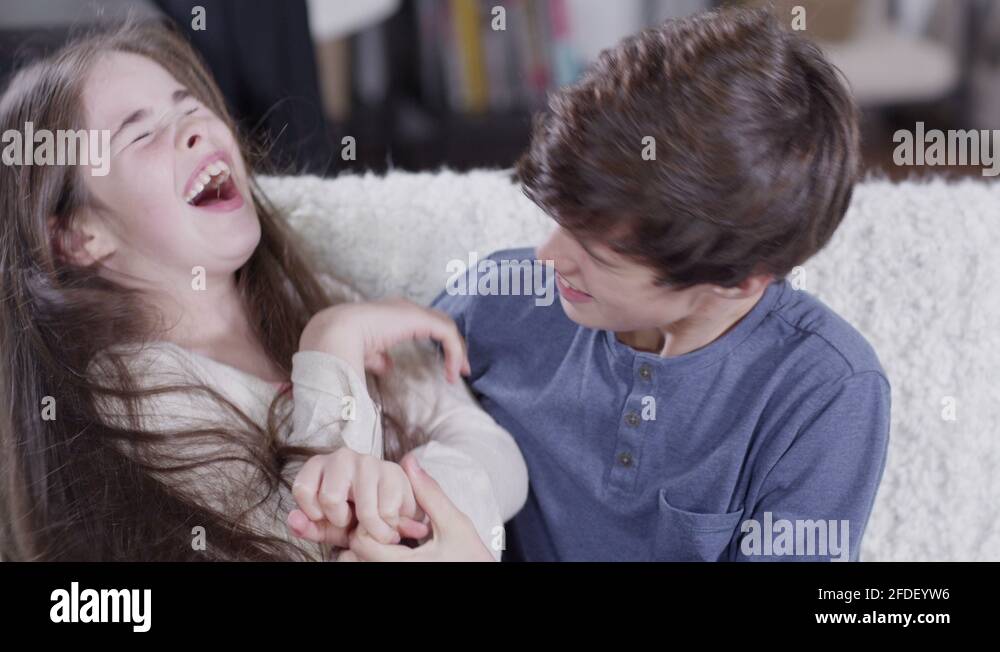Brother and sister play fighting Stock Videos & Footage - HD and 4K ...