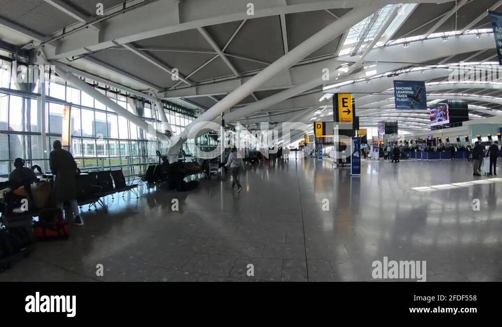 London heathrow airport terminal departures Stock Videos & Footage - HD ...