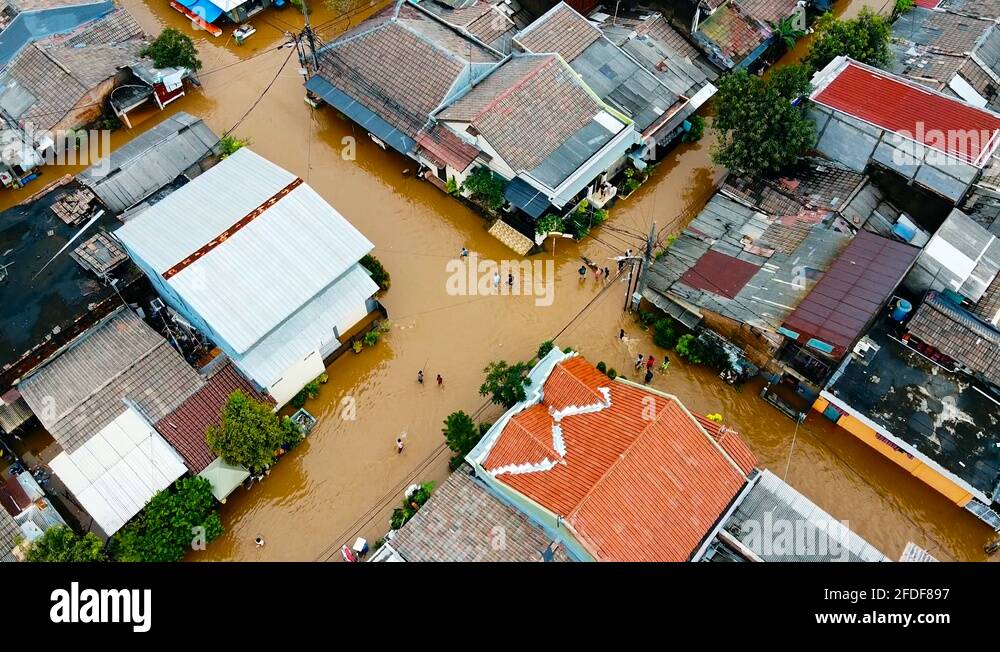 Depiction Of Flooding Devastation Wrought After Massive Natural