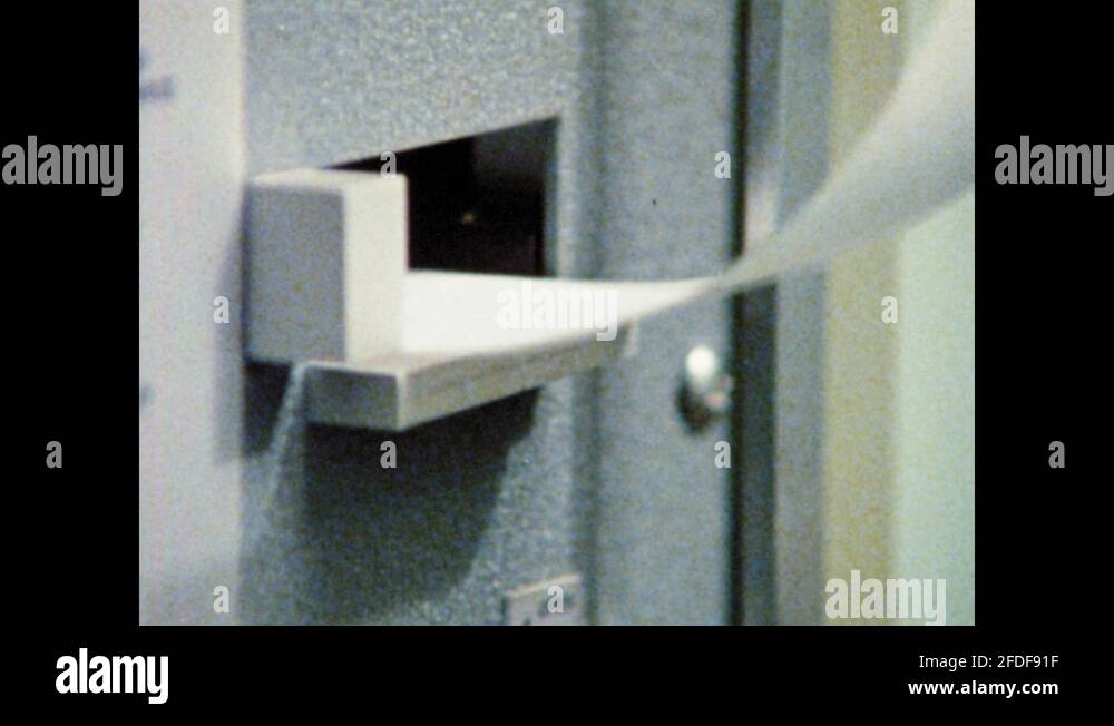 1970s: Receipt exits computer. Digital numbers change. Sensors and ...