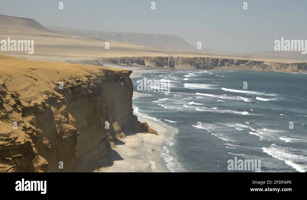 Landscape in Paracas National Park Reserve, Pisco, Peru Stock Video ...
