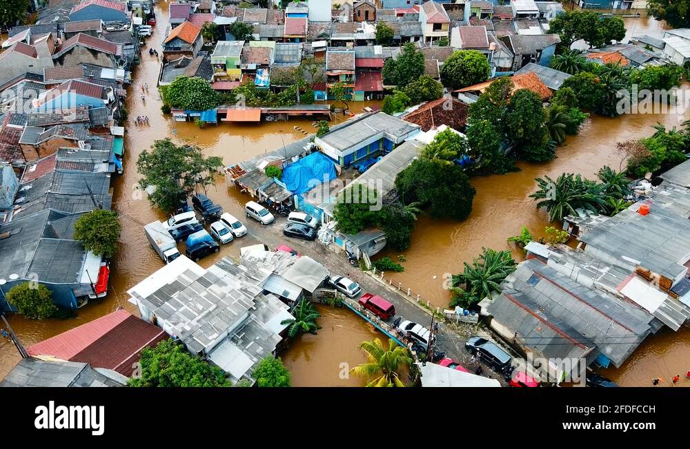 Depiction Of Flooding Devastation Wrought After Massive Natural