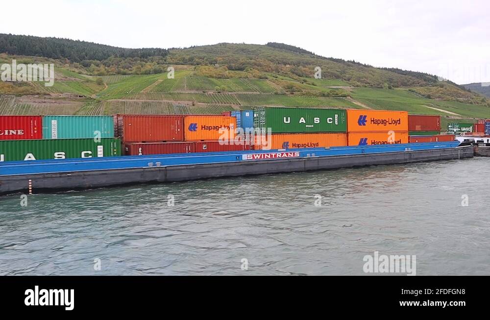 Container barges on river Stock Videos & Footage - HD and 4K Video ...