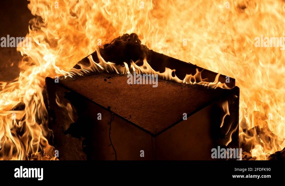 Fire in a box Stock Videos & Footage - HD and 4K Video Clips - Alamy
