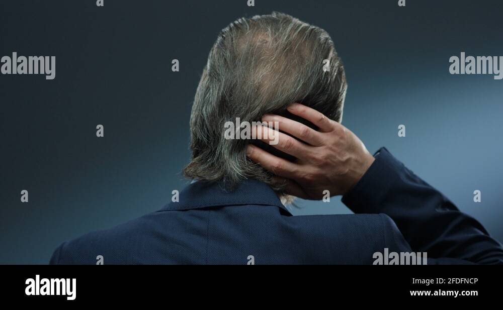 Man grey hair rear view Stock Videos & Footage - HD and 4K Video Clips ...
