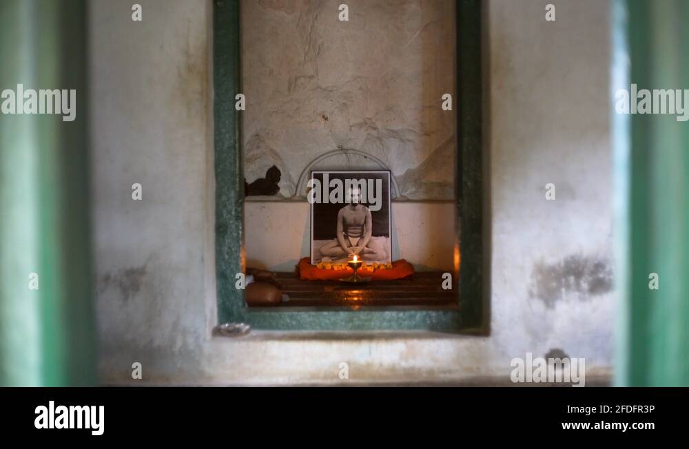 Photo of young Sri Ramana Maharshi, holy temple, Arunachala mountain ...