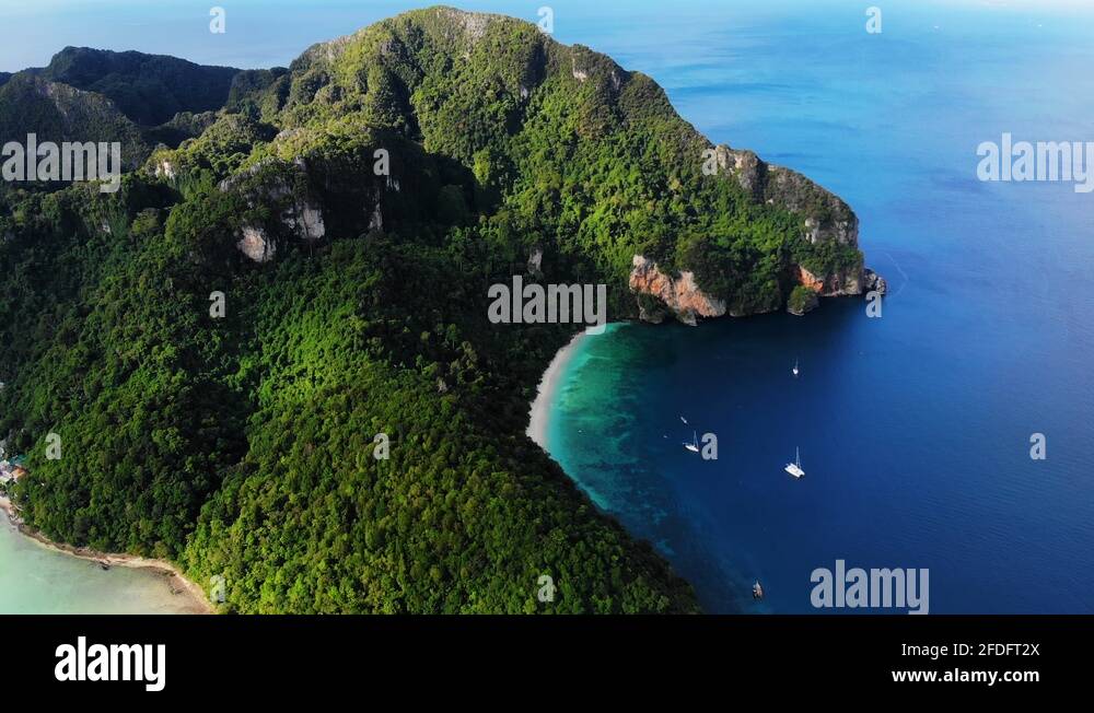 Monkey beach thailand aerial Stock Videos & Footage - HD and 4K Video ...