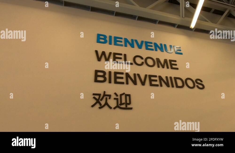 Multilingual welcome sign Stock Videos & Footage - HD and 4K Video ...