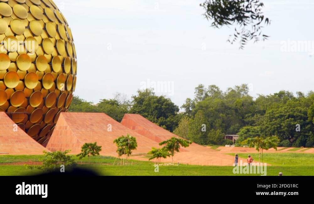 Matrimandir spiritual Temple of The Mother, futuristic structure ...