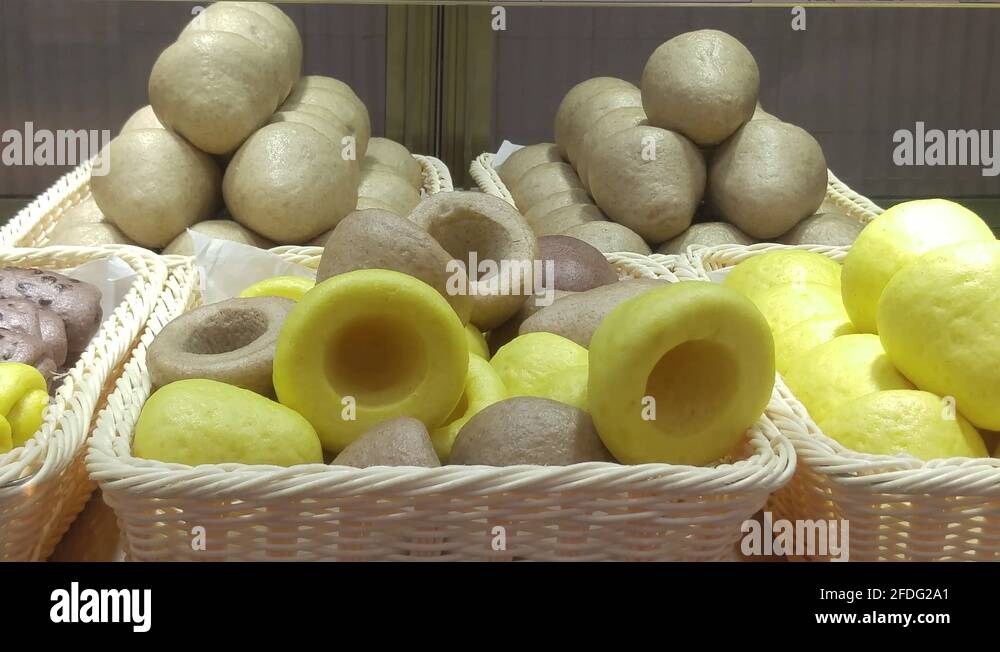 Chinese traditional snack wowotou coarse grains Stock Video Footage - Alamy