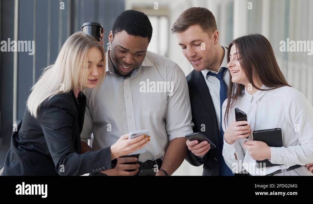 Group of people looking on their phones Stock Videos & Footage - HD and ...