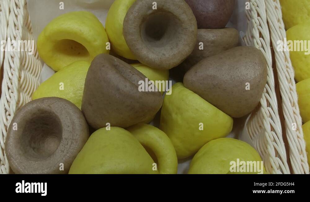 Chinese traditional snack wowotou coarse grains Stock Video Footage - Alamy