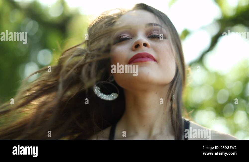 Messy hair blowing wind windy Stock Videos & Footage - HD and 4K Video ...