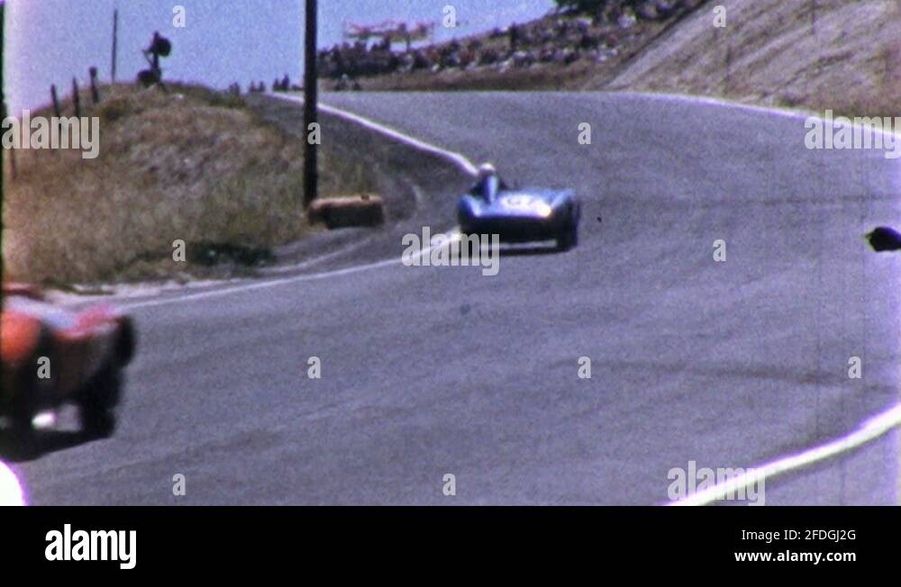 RACING RACE CARS Racetrack 1960 (Vintage Old Film Home Movie) 5874 ...