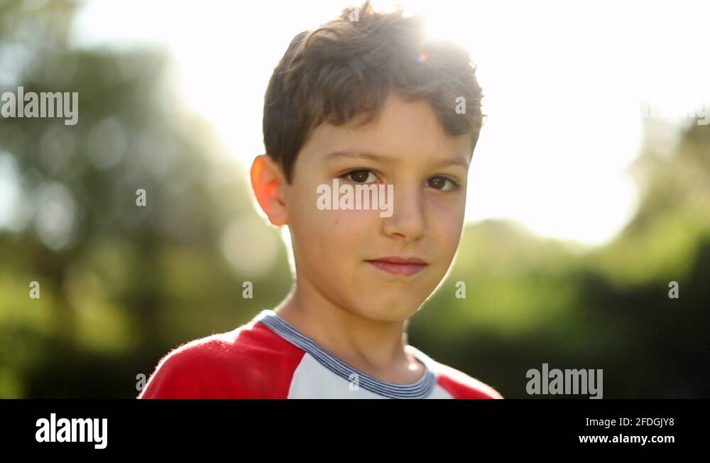 Portrait handsome kid standing park Stock Videos & Footage - HD and 4K ...