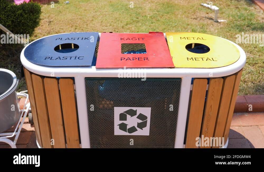 Bins recycling trash environment environmental recycle recycling Stock ...