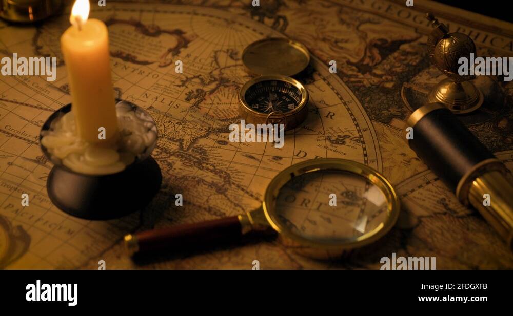 Old exploration map Stock Videos & Footage - HD and 4K Video Clips - Alamy