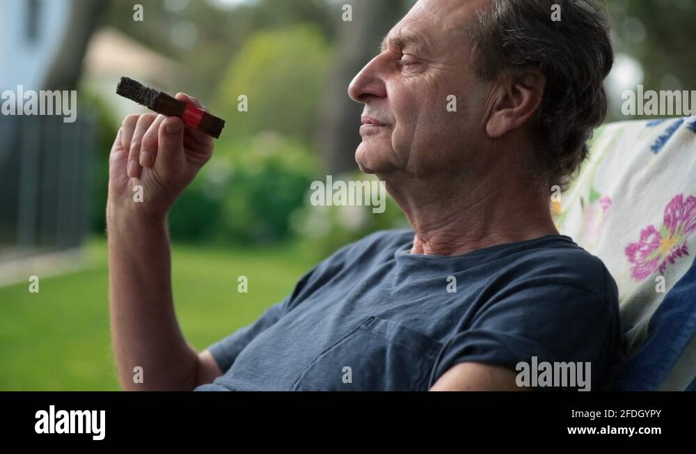 Older man smoking cigar Stock Videos & Footage - HD and 4K Video Clips - Alamy