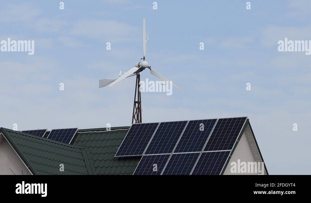 Windmill and solar panels Stock Videos & Footage - HD and 4K Video ...