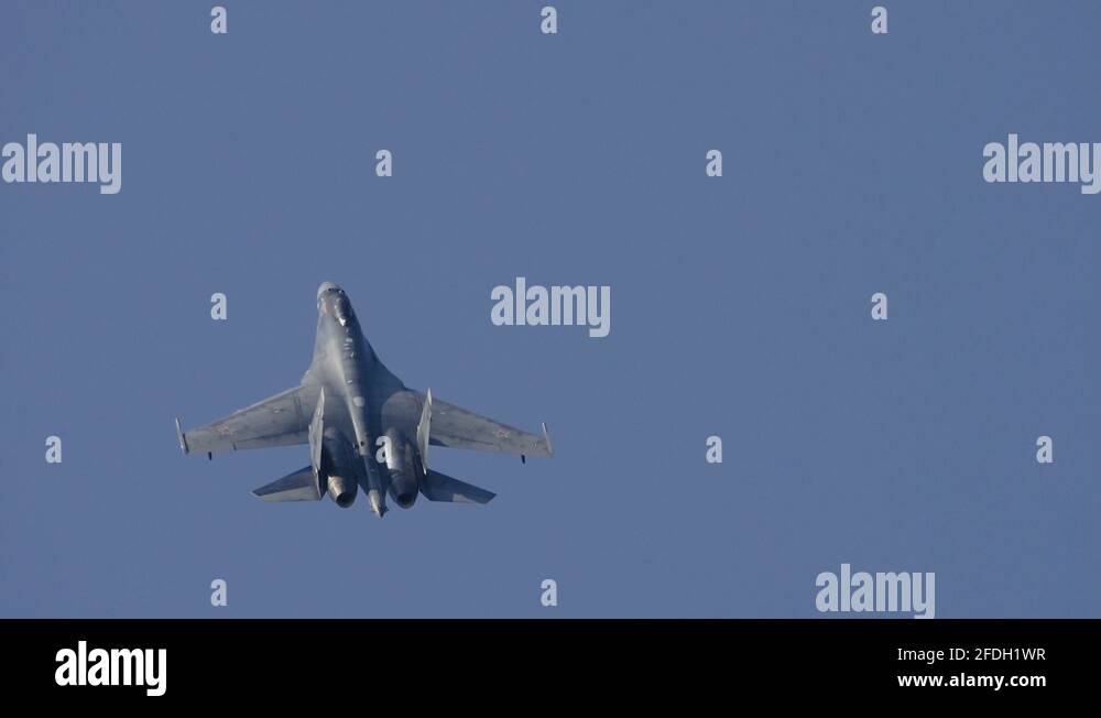 Russian falcons aerobatic team, Sukhoi-35 air-defence fighter Stock ...