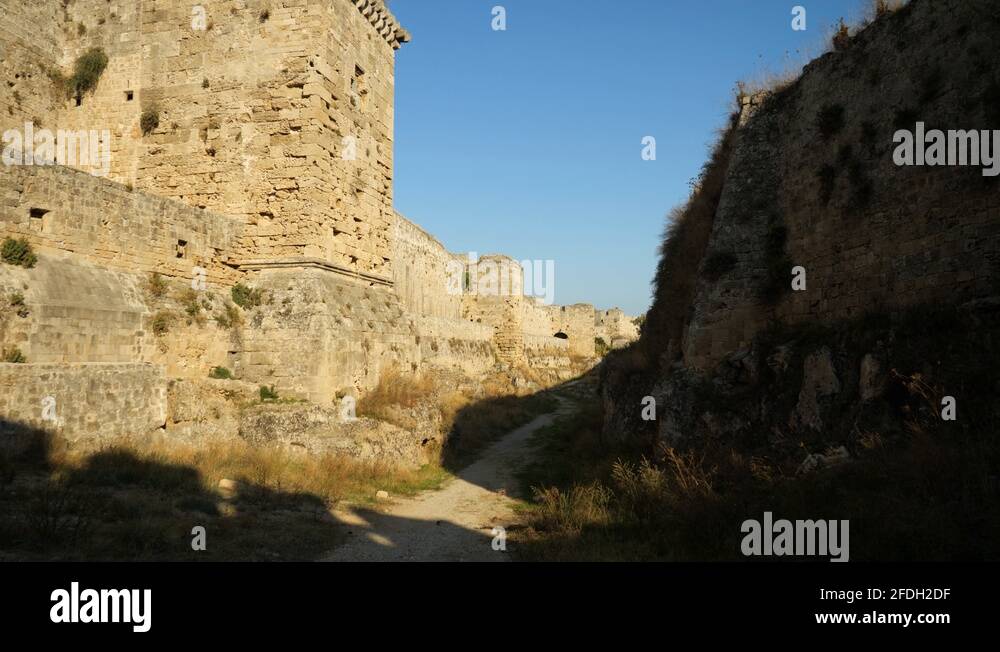 Castle walls rhodes old town rhodes Stock Videos & Footage - HD and 4K ...