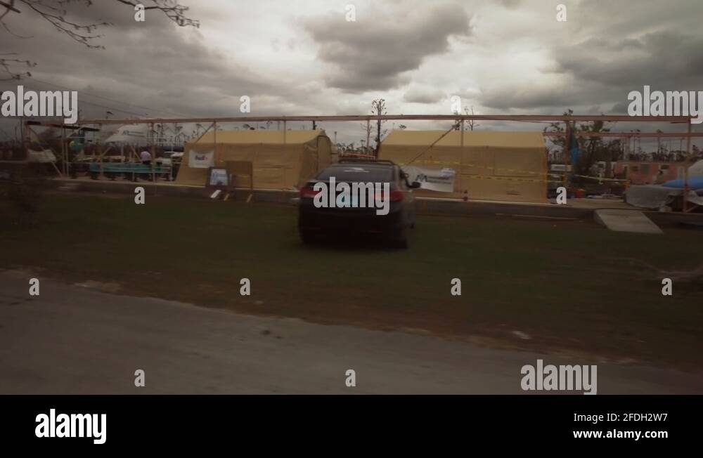 Hurricane Relief Tent Hospital High Rock Grand Bahama Bahamas Stock ...