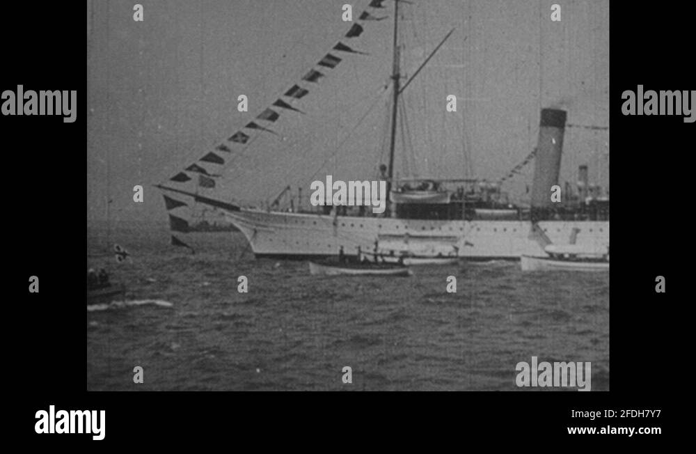 1920s: Ocean. Ships Stock Video Footage - Alamy