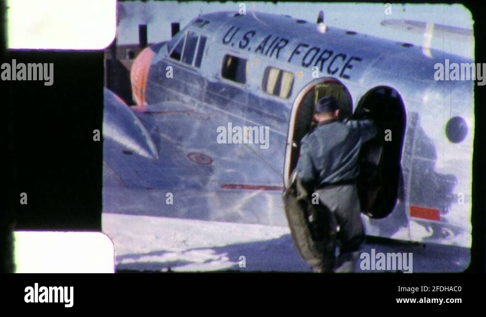 US AIR FORCE Pilot Soldier Military Plane 1950s (Vintage Film Home ...