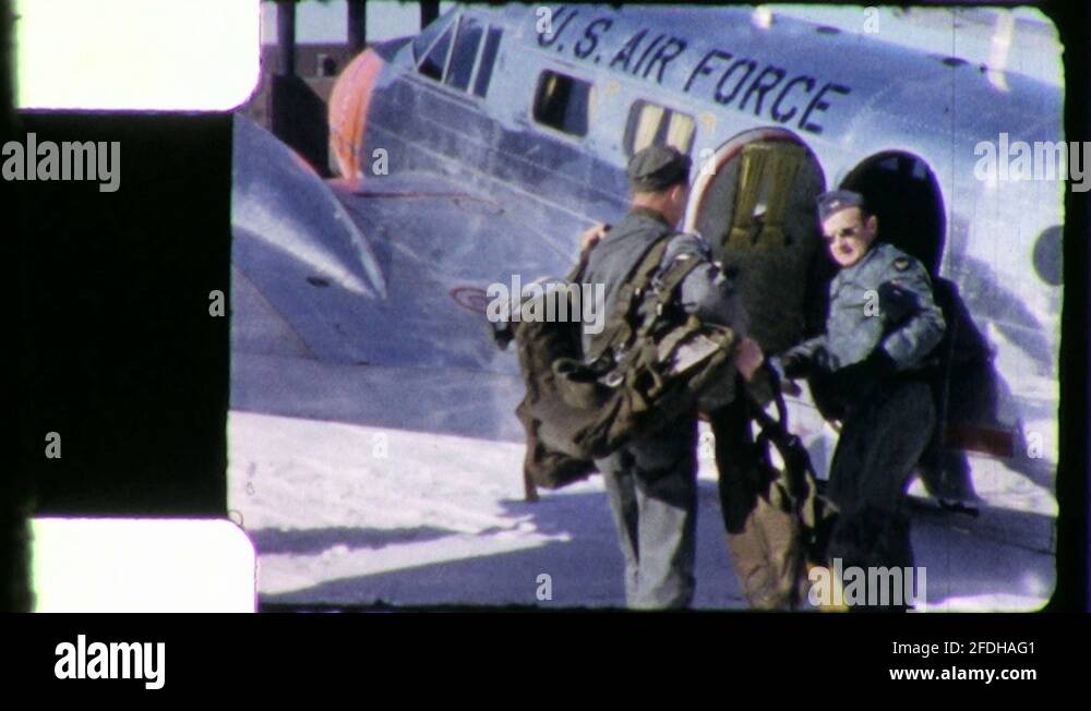 US AIR FORCE Pilot Navigator Military Plane 1950s (Vintage Film Home ...