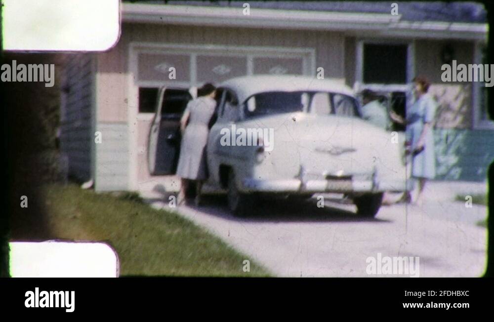 CLASSIC CAR ANTIQUE AUTO Chevrolet Belair 1950s (Vintage Film Home ...