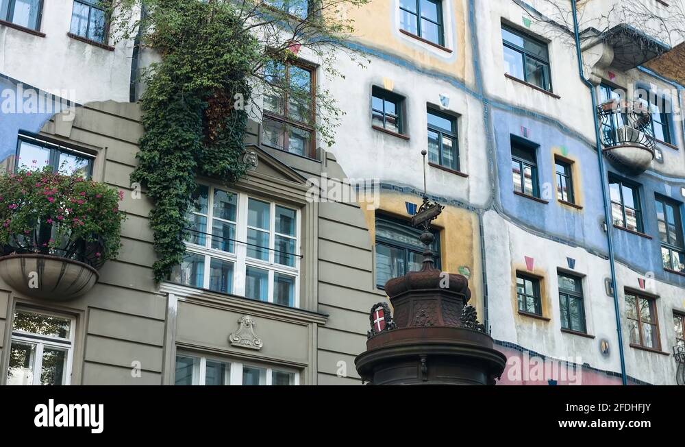 Facade of hundertwasserhaus vienna Stock Videos & Footage - HD and 4K ...