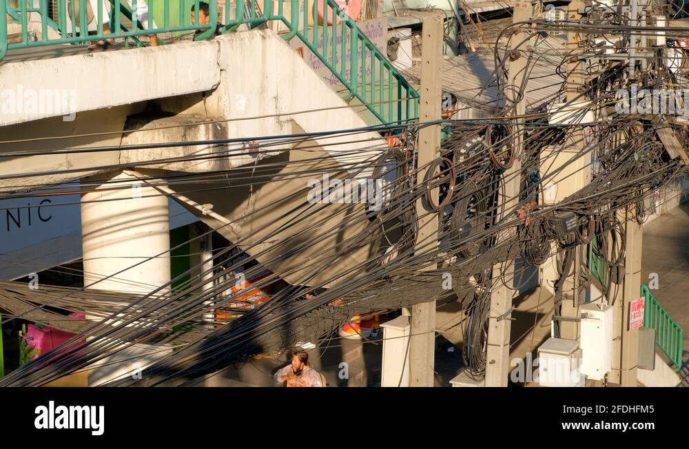 Thailand street cables Stock Videos & Footage - HD and 4K Video Clips ...