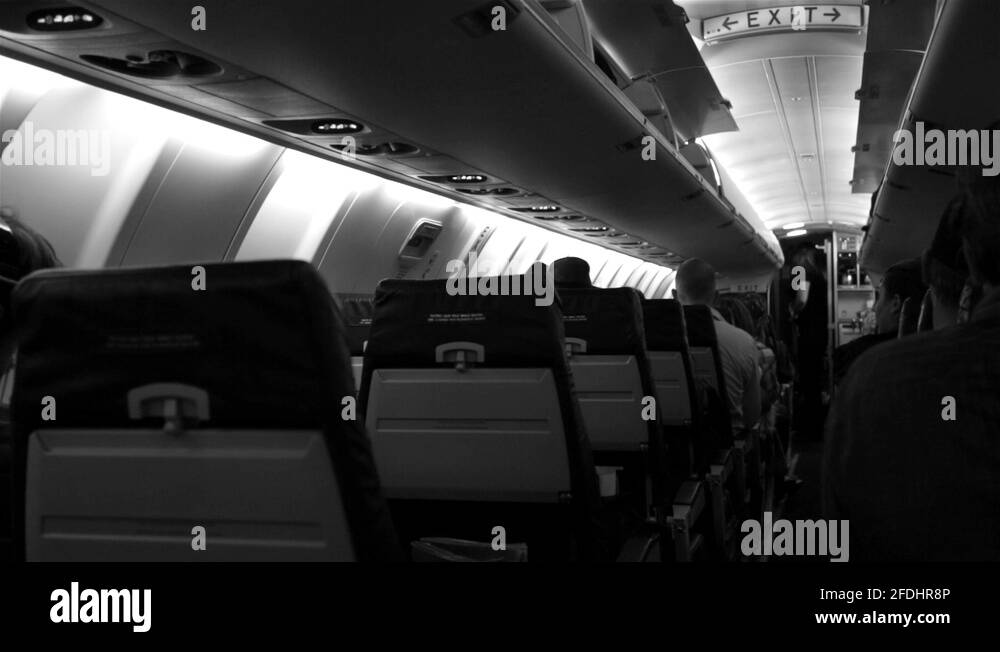 Aircraft passenger cabin Stock Videos & Footage - HD and 4K Video Clips ...